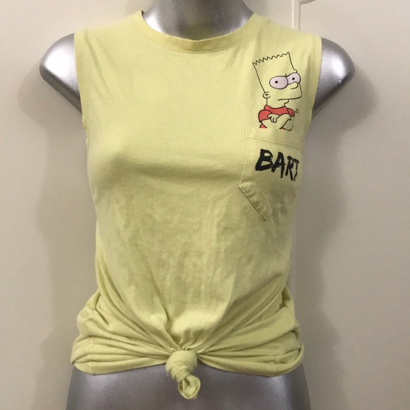 Simpsons | Tops | The Simpsons Pocket Bart Grunge Muscle Tank Tee ...